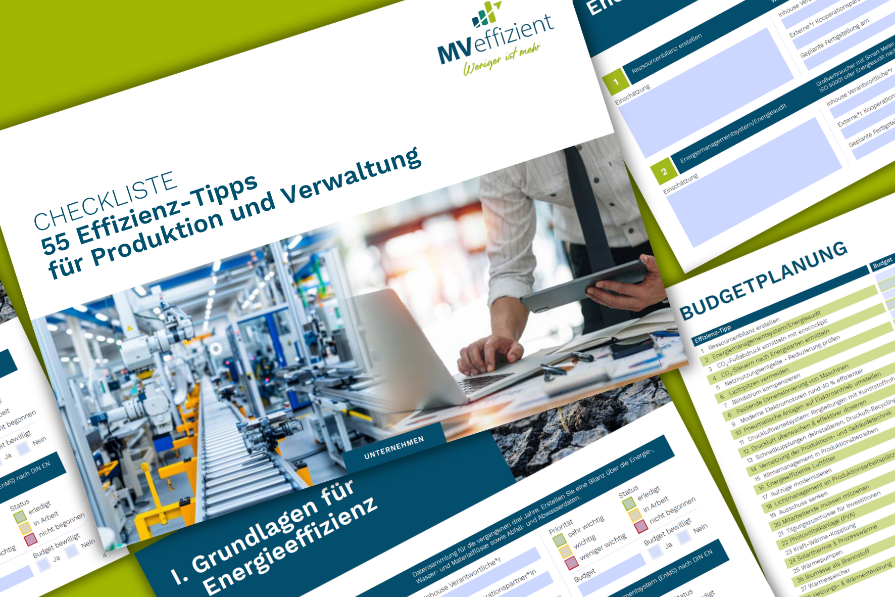Kostenlose Checkliste: 55 Effizienz-Tipps für Ihr Unternehmen - MVeffizient